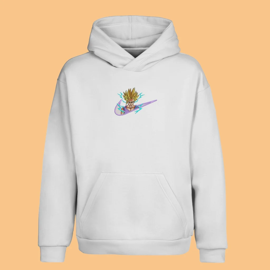 Gohan Electric Fury | Dragon Ball | Sweat à capuche brodé | Anime Art